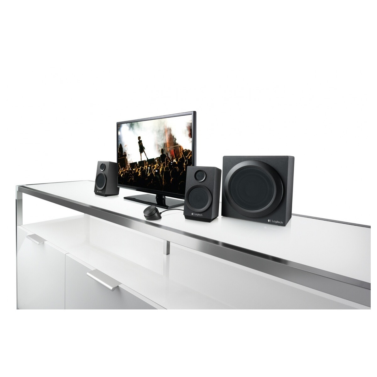 Enceinte PC Logitech SPEAKER 2.1 Z333 - DARTY Guyane