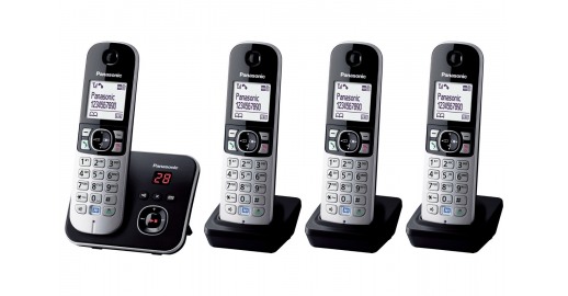 Téléphone fixe Panasonic KX-TG6824FRB - DARTY Guyane