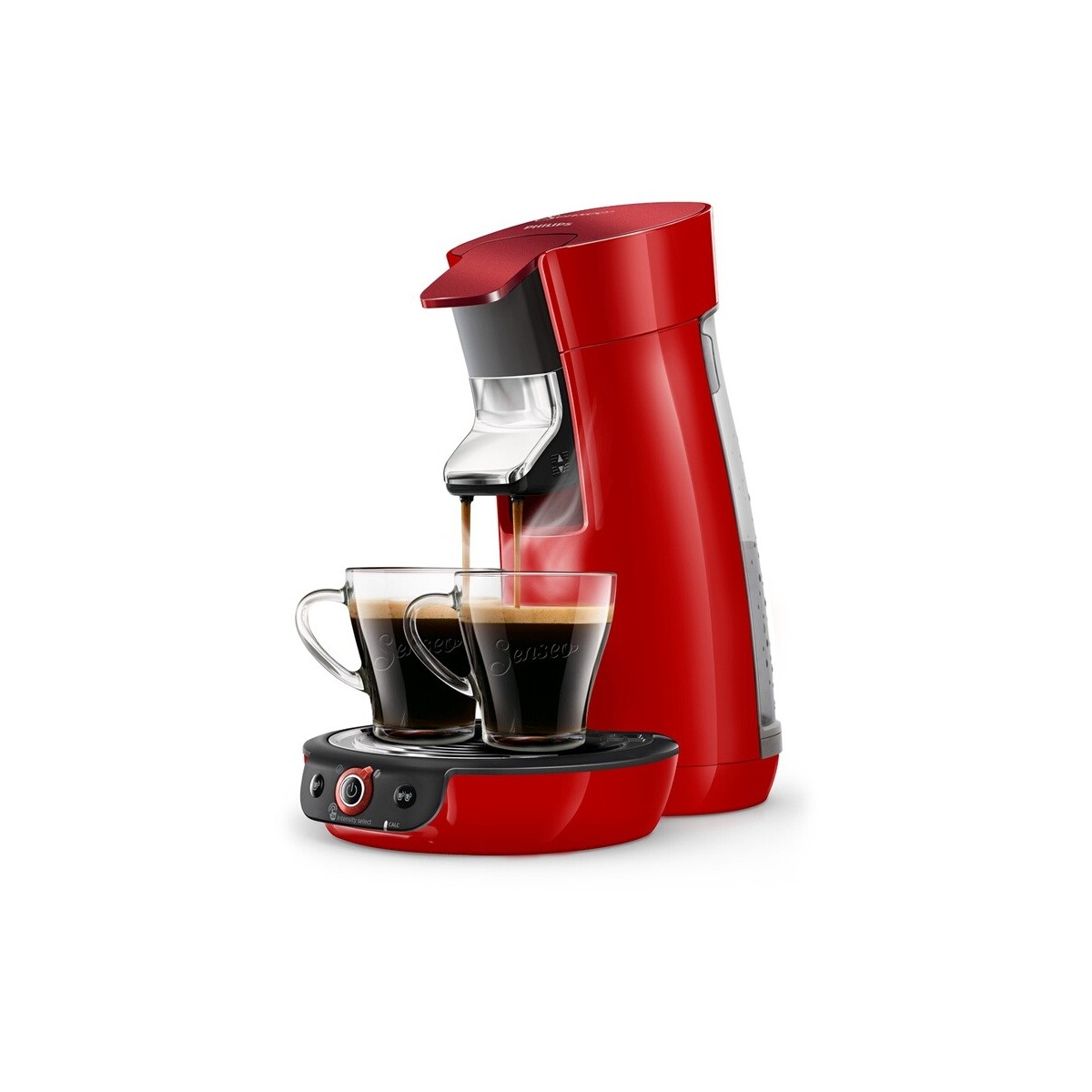 Cafetière Philips SENSEO VIVA CAFE HD6564/81 Rouge scintillant - DARTY ...